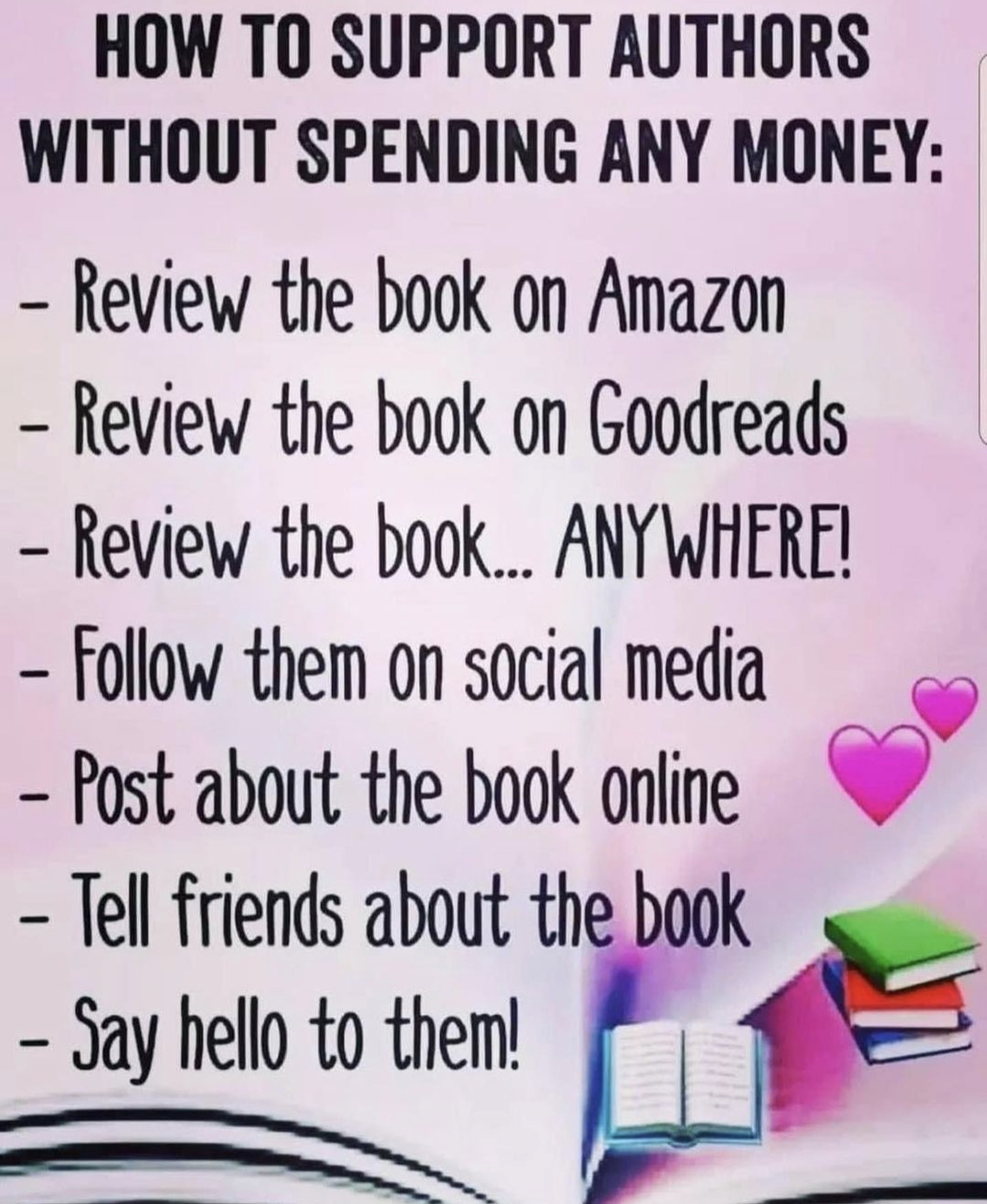 How can you support an author without spending money? | Leilanie Stewart