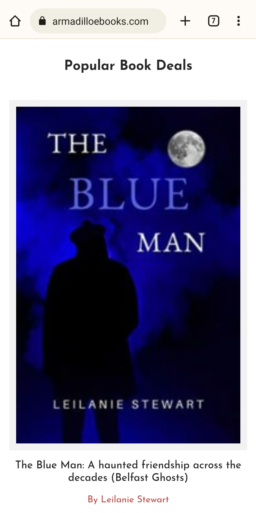 Current promotions featuring The Blue Man | Leilanie Stewart