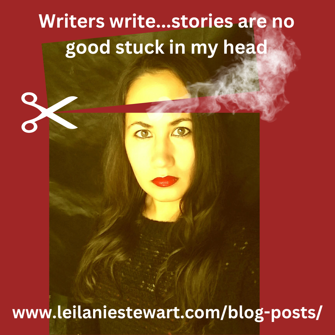Writers write – stories are no good stuck in an author’s head ...