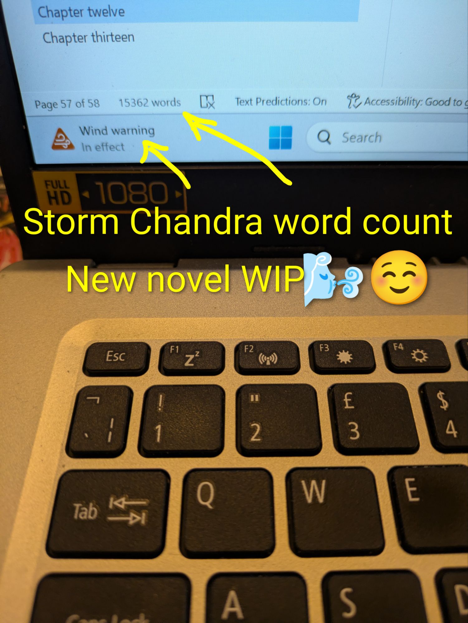 Storm Chandra: time for writing, arts and crafts | Leilanie Stewart